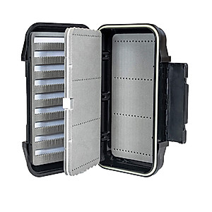 New Phase – Swing Leaf Double Sided Dropper Rig Fly Fishing Box - Ice Fishing Box Durable Large Watertight Case - Holds Hundreds of Flies and Streamers