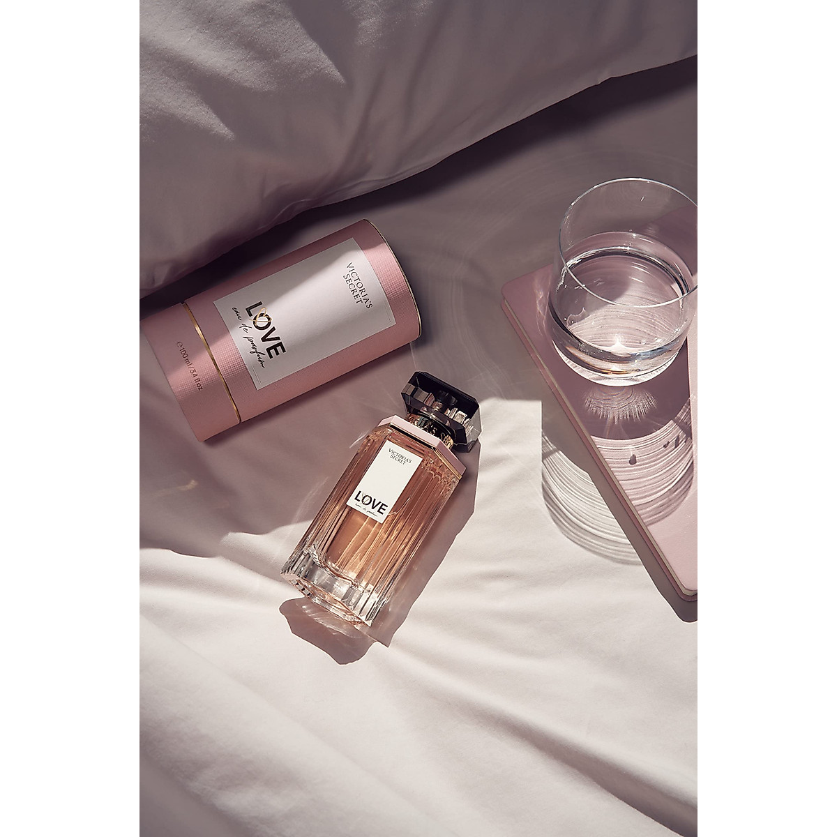 Victoria's Secret Love Eau de Parfum, Notes of Fresh Juniper, Apricot Blush & Boyfriend Tee, Perfumes for Women (3.4 oz)