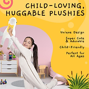 Randimals Plush Toy Stuffed Animal Mix - Horse & Duck Hybrid Stuffed Animals for Girls & Boys - Huggable & Soft Animal Characters Cute Plushies - Unique Toys for Discovery & Adventure