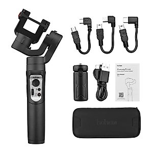 Hohem iSteady Pro 4 3-Axis Handheld Sports Camera Gimbal Stabilizer Wireless Control Splash Proof Stabilizer Replacement for GoPro 10 9 8 7 6 5 4 3 OSMO Action Insta360 One R