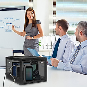 Lalifebuss Medicine Lock Box, Medication Lockable Container for Refrigerator Food Safe Locking Box Tablet Phone Locked Box for Kitchen Home School and Office Safety