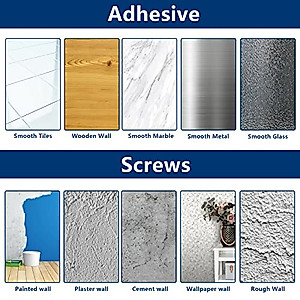 tundsot 3 Pack Bathroom Shower Shelves Shower Caddy, Shower Shelves, Adhesive Shower Organizer No Drilling,With 4 Hooks, Shower Shelves for Inside Shower (black)