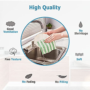 Microfiber Cleaning Cloth Absorbent Kitchen Towels Dish Cloths Washable 12×12in 10 Pack Reusable Cleaning Rags for Car Gardens Kitchen Hand Glass Windows Mirrors No Odor