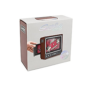 Phone Screen Magnifier – Retro Style 8-Inch TV Cell Phone Magnifier – Cell Phone Movie Screen With Stand, 2X Magnification