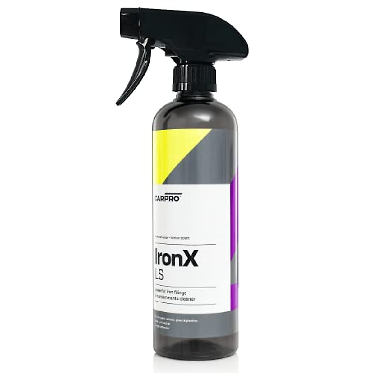 CARPRO IronX Iron Remover: Lemon Scent - Stops Rust Spots and Pre-Mature Failure of The Clear Coat, Iron Contaminant Removal - 500mL with Sprayer (17oz)