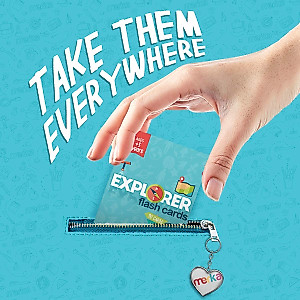 merka Educational Flashcards Bundle: Letters, Numbers, Shapes & Colors Deck (58 Cards) and Explorer Deck (90 Cards) – Learning Toys/Games – Ages Toddler through Teen – Homeschool or Classroom Use