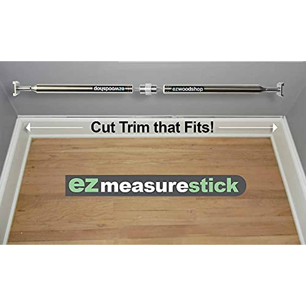 Extendable Measuring Stick Tool | Pinch Stick for Woodworking | No Numbers, No Mistakes | Carpentry, Woodworking, Hobbies, and Remodeling Projects.