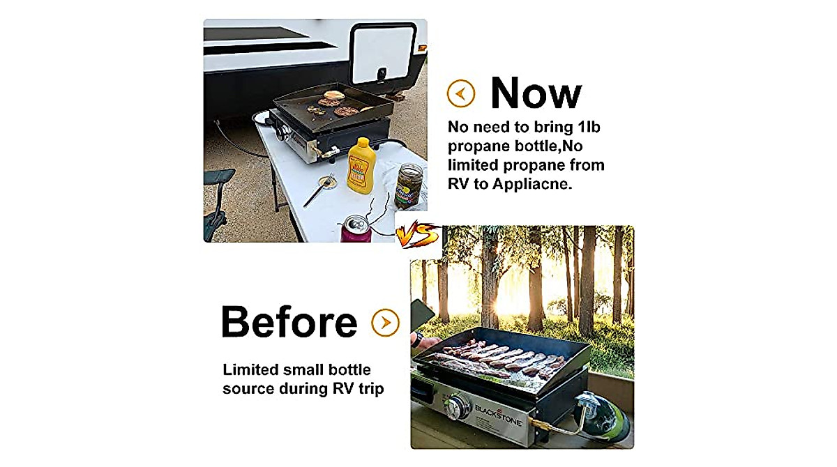 Eazy2hD 20FT RV Propane Hose for Griddles