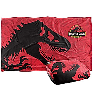 Trevco Jurassic Park 25Th Anniversary Silky Touch Super Soft Throw Blanket 36" x 58"