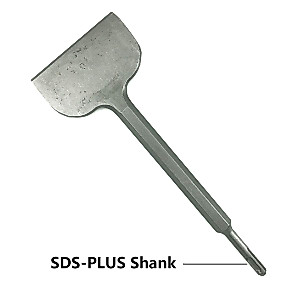 SPKLINE 4 Inch Wide Tile & Thinset Scaling Chisel SDS-Plus Shank 4" x 11" Thinset Scraper Wall and Floor Scraper Works with All Brands of SDS-Plus Rotary Hammers and Demolition Hammers