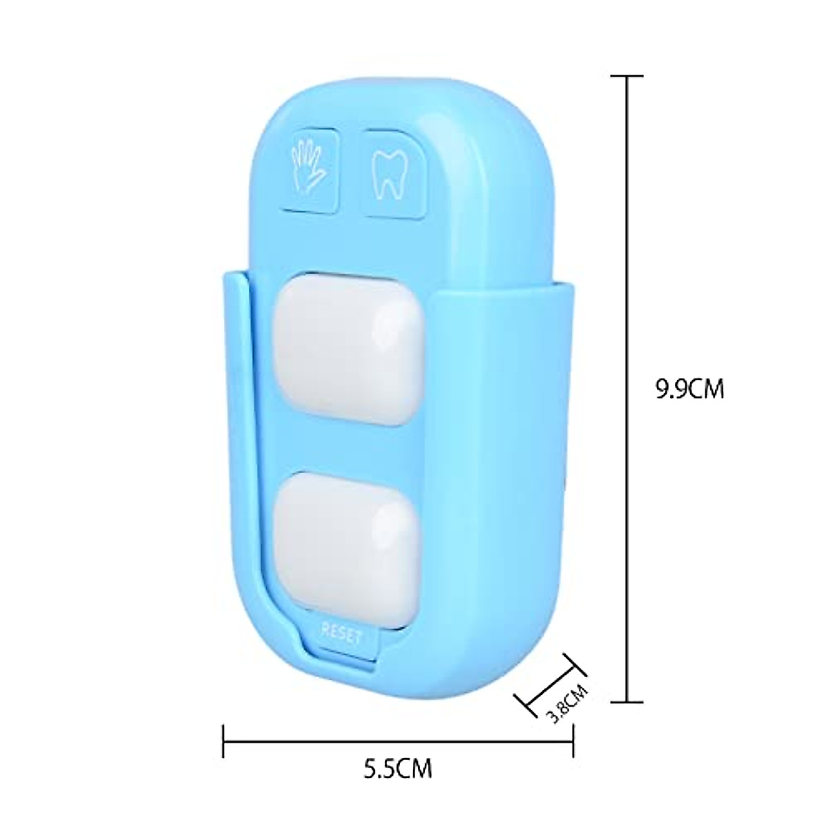 SOARING Timer for Kids, 2 Minutes Teeth Brushing and 20 Seconds Hand Washing Timer, Color Indicator Timer for Children Training Stick on Bathroom(Blue)