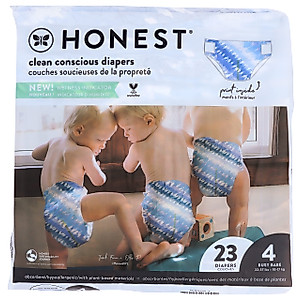 THE HONEST COMPANY Size 4 Tie Dye Diapers 23 Count, 23 CT