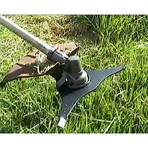 AR-PRO (2-Set 10" x 3T Steel Brush Blades – 2 Blades, 2 Washers and Adaptor Kit | for Cutter, Trimmer, Weed Eater | Made from Carbon Steel, Cuts Like Butter