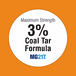 MG217 Dandruff 3% Coal Tar Dandruff Shampoo, Controls Flaking & Relieves Itchy Scalp - 8 oz Tube