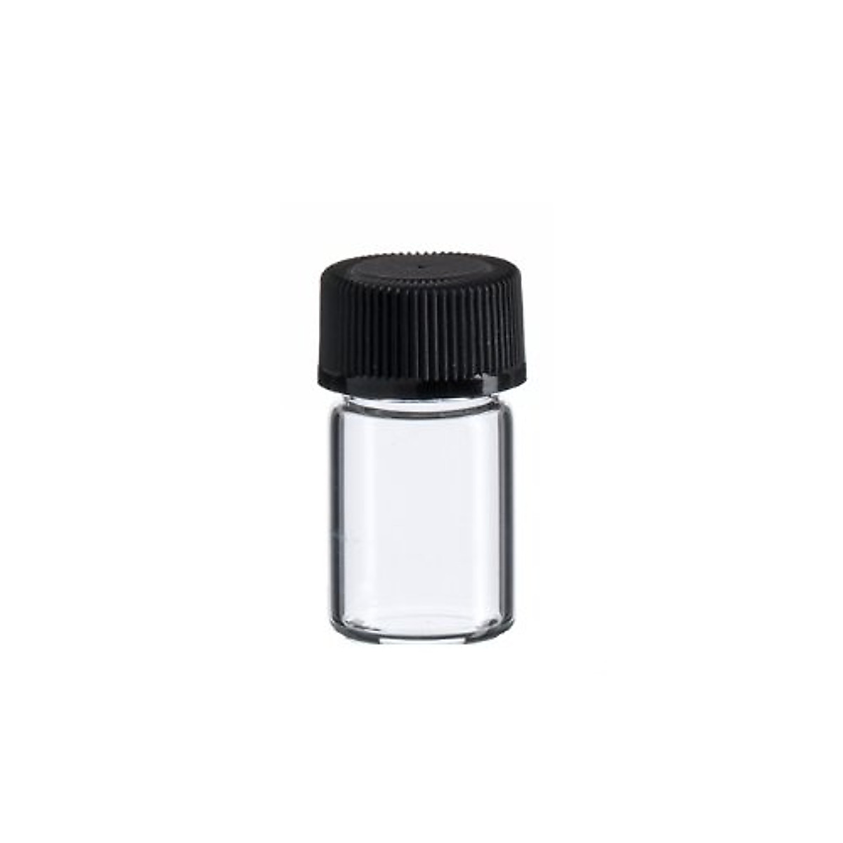 5/8 Dram Clear Glass Vial - Screw Cap & Orifice Reducers - Pack of 72