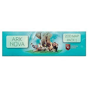 Capstone Games Ark Nova: Zoo Map Pack 1 - Game Accessory Pack, Expand Your Collection, All New Mechanics and Layouts to Explore
