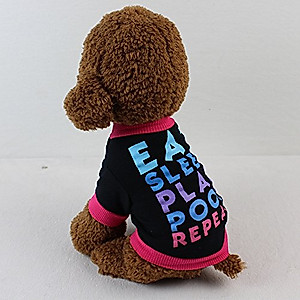 Dog Clothing Cotton T-Shirt Puppy Costume for Small Dog Dog Shirts for Small Dogs Female Tea Cup Clothes Xx Small