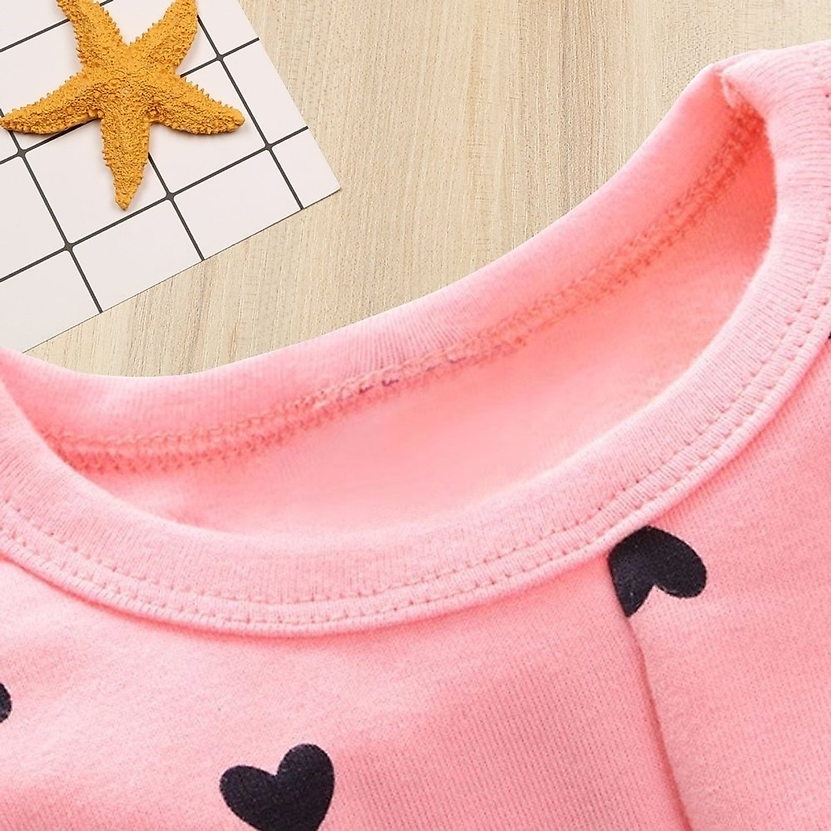 Baby Girl Clothes Infant Outfits Set 2 Pieces with Long Sleeved Tops + Pants (12-18 Months, Pink)