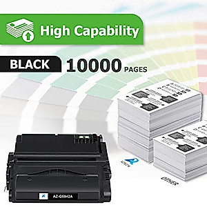 Aztech Compatible Q5942A Toner Cartridge Replacement for HP 42A Q5942A 42X Q5942X Q1338A for HP 4250 4200 4350 4300 4250N 4240 4350N 4250TN 4250DTN 4350DTN 4350TN Printer (Black, 1-Pack)