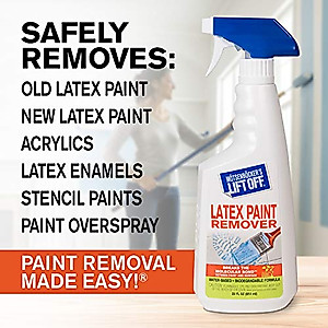Motsenbocker's Lift Off 41301 22-Ounce Latex Paint Remover Spray is Environmentally Friendly Safely Removes Latex Paint and Enamel and Works on Multiple Surfaces Water-Based and Biodegradable