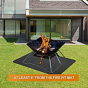 LOREINTA Fireproof Grill Mats,Under Grill Mat 40×60 Inch,Grill Floor mats for Outdoor Grill,Grill Matte for Outdoor Grill for Deck,Large Grill mat,Waterproof,Oil and Dirt Resistant, Easy to Clean