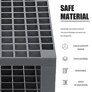 EXCEART Watercolor Brush Pens Set 2PCS Plastic Paint Brush Holder 96 Hole Art Plastic Pencil& Brush Holder Desk Stand Organizer Holding Rack Multi- Bin Art Brush Organizer Desktop Stand