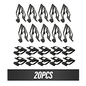 ESEWALAS 20PCS Dashboard Trim Clips,Automotive Car Metal Retainer Car Front Console Retainer,Front Console Dash Dashboard Trim, Metal Dash Retainer Clips Replacement for Mose Cars