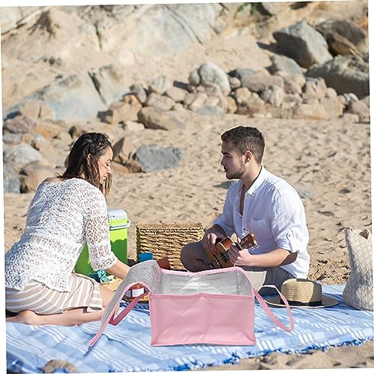 Mobestech Insulated Bag Packing cake insulation bag insulated bag for cake insulated food bag food insulated bag for milk tea food bag for cake food bag seafood Non-woven bags Catering Bag