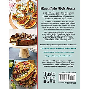 Taste of Home Copycat Restaurant Favorites: Restaurant Faves Made Easy at Home (Taste of Home Copycat Favorites)
