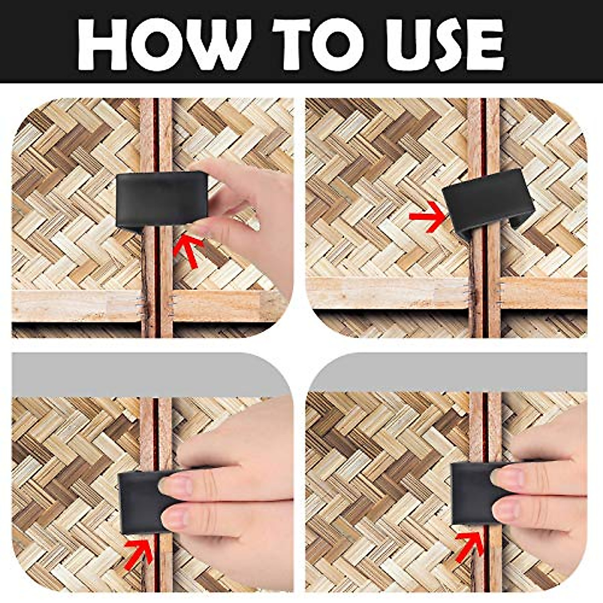 Blulu Outdoor Patio Sofa Clips Rattan Furniture Clamps Wicker Chair Fasteners, Connect The Sectional or Module Couch (20 Pieces)