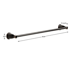 Franklin Brass Kinla (5-Pack) Bathroom Set Oil-Rubbed Bronze 18", 24" Towel Bar Racks,Toilet Paper Holder, Hand Towel Holder, Hook | Bathroom Accessory Set Towel Holder 5-Piece Hardware Set KIN5PC-ORB