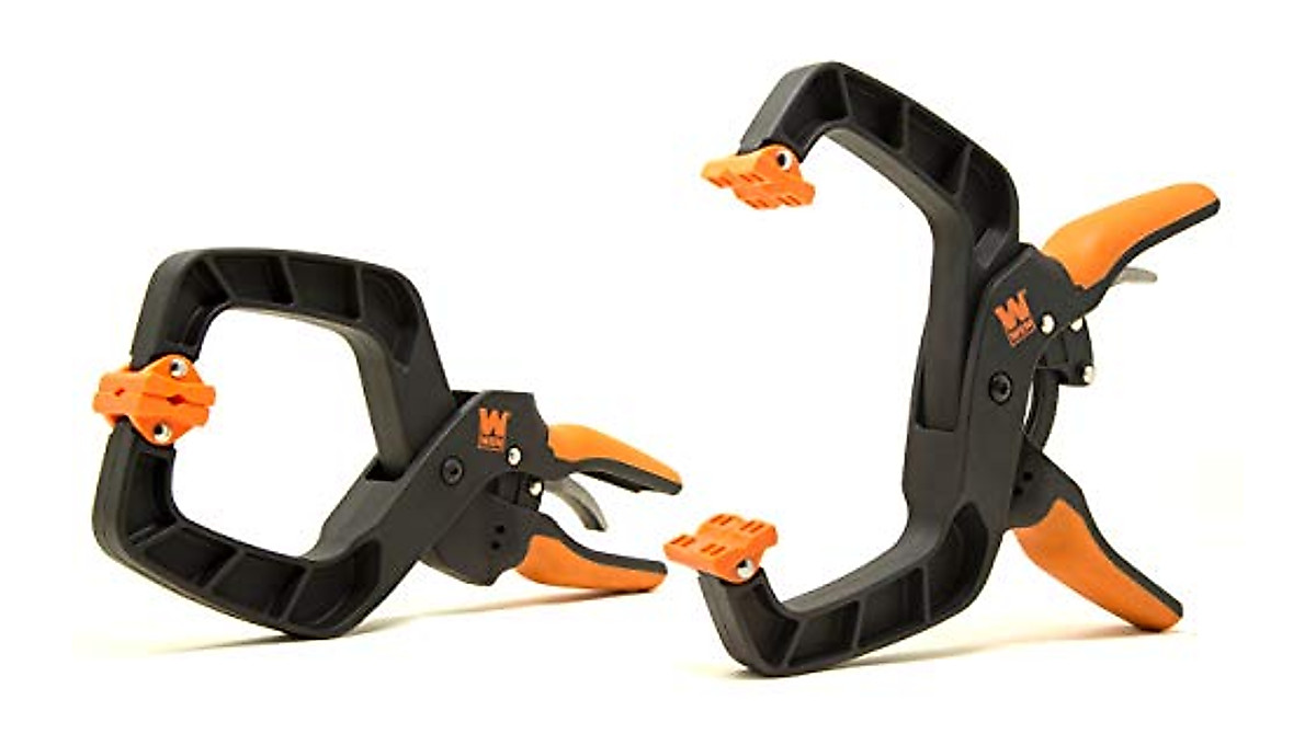 WEN CLH435 Quick-Release Ratcheting Hand Clamps - 2 Pack