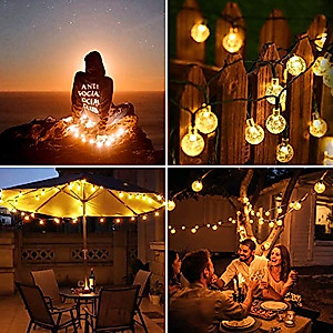 WERTIOO 55FT 100 Led Solar String Lights Outdoor with Remote, Waterproof Solar Powered Outdoor Lights with 8 Lighting Modes for Patio Gazebo Porch Camping Tree Garden (Warm White)