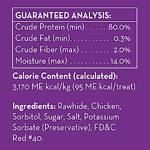 Dingo Twist Sticks Jumbo Rawhide Chews Made with Real Chicken, 9-Count