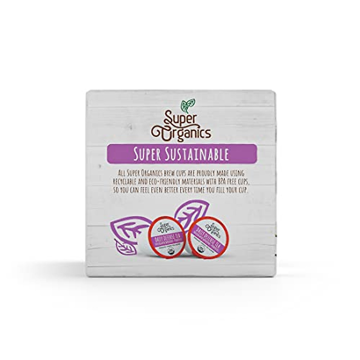 Super Organics Daily Defense Tea (Organic) with Superfoods and Probiotics (Keurig K-Cup Compatible) 10ct Single Serve Cups