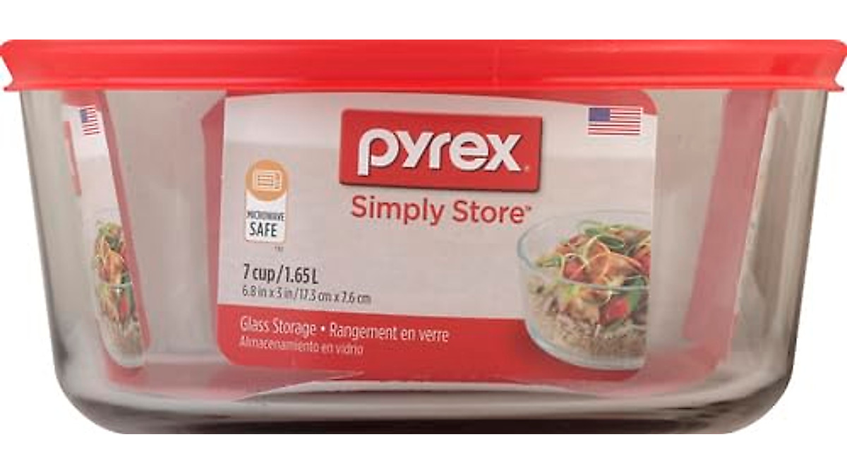Pyrex 7-Cup Food Storage Container - Safe & Stylish