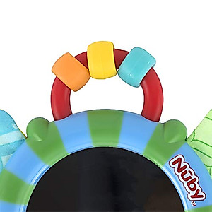 Nuby Look-at-Me Mirror Teether Toy, Colors May Vary