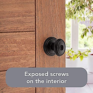 Baldwin Carnaby, Entry Door Knob Handle with Keyed Lock Featuring SmartKey Re-key Technology and Microban Protection, in Venetian Bronze