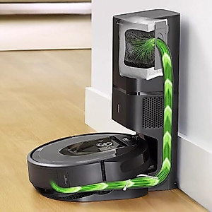 iRobot Roomba i8+ (8550) Self-Emptying Robot Vacuum, Automatic Dirt Disposal, Empties Itself for up to 60 Days, Wi-Fi, Smart Mapping, Compatible with Alexa, Medium Silver