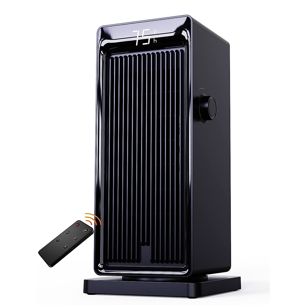 Space Heater, SANVINDER 1500W Portable Heater for Bedroom, ECO Thermostat 90° Oscillating, 24 hours timer, Fast Heating Electric Heater with Remote, Overheat Protection, LED Display for Bedroom Office