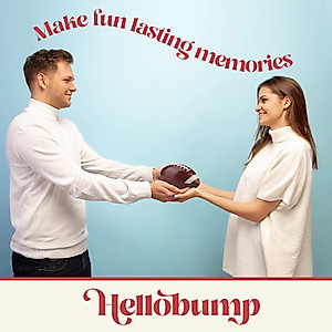 Gender Reveal Football Kit with Large 72-inch Balloons and Stickers - Football Ball Gender Reveal Games with Powder (Pink & Blue) - Baby Shower Party Supplies and Gender Reveal Ideas - 1 Full Kit