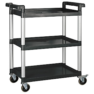 Winco Utility Cart, Black, 32" x 16"