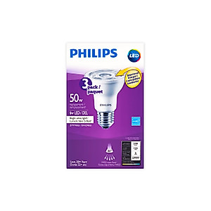 Philips LED 50W PAR20 Bright White SO 3Pk