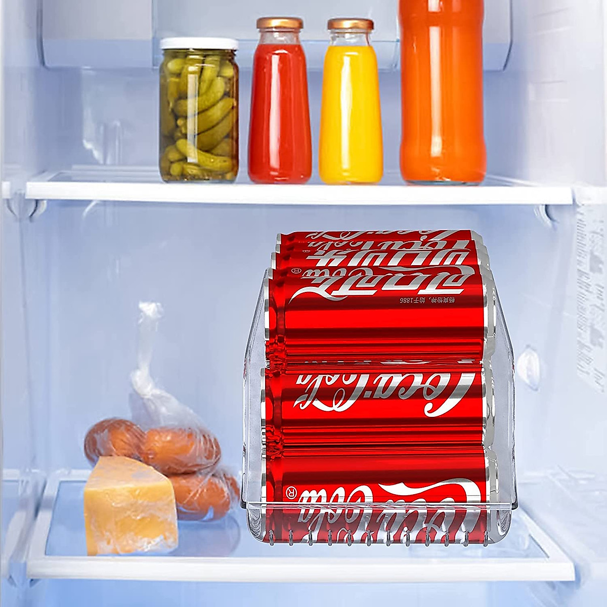 Acalu Refrigerator Organizer Bins Fridge can organizer for pantry Freezer and Storage,Canned Food Container Bin for Refrigerator Beverage