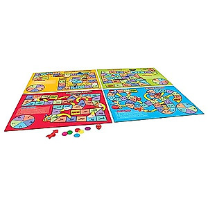 Junior Learning Phonics Board Games Set, 6 Counters, Ages 4-5, Language Skills, Pre K-K, Medium
