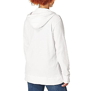 Hanes womens Slub Jersey fashion hoodies, White, Large US