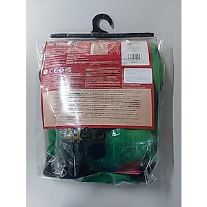 Disguise Lloyd Costume for Kids, Deluxe Lego Ninjago Legacy Themed Children's Charcter Jumpsuit, Child Size Medium (7-8), Green & Black