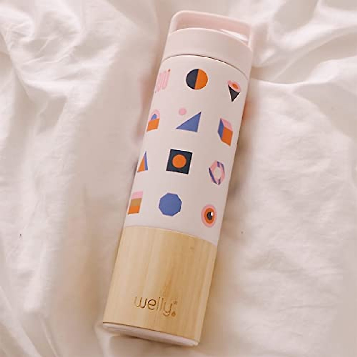 Welly Traveler 18oz | Vacuum Insulated & Infusing Stainless Steel Bamboo Water Bottle | Triple Wall, Wide Mouth, BPA Free (D'Ara Nazaryan, 18oz)