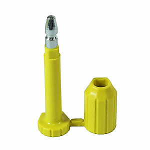 NovaVision Brand Bolt Seal for Cargo Containers and Truck Trailers, Yellow (10 Pack)