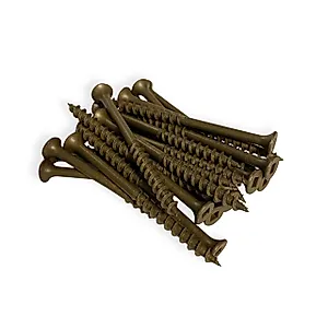 #8 x 2 1/2" Deck Screws | Square Drive | Bugle Head | Brown Ruspert | 500pcs Box